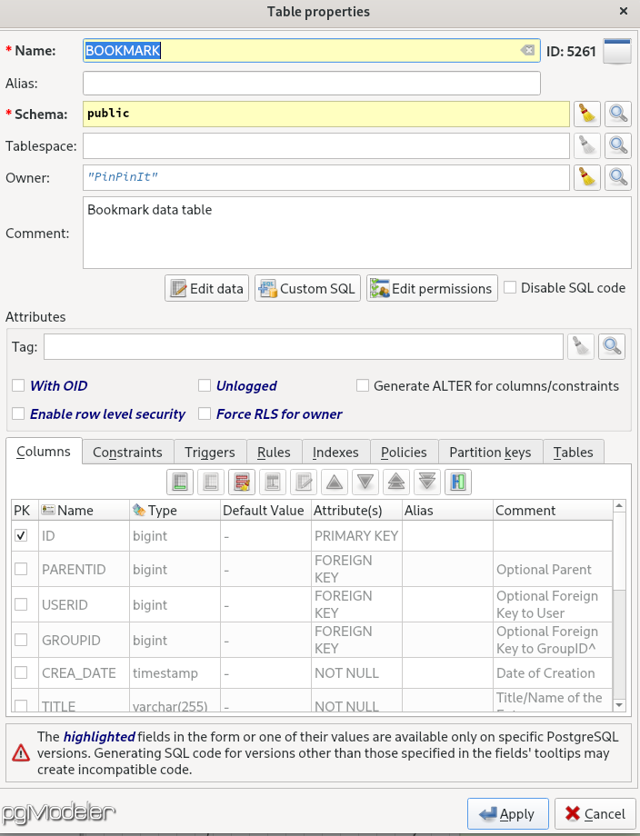 Export DB takes postgres instead of the specified owner [User error ...