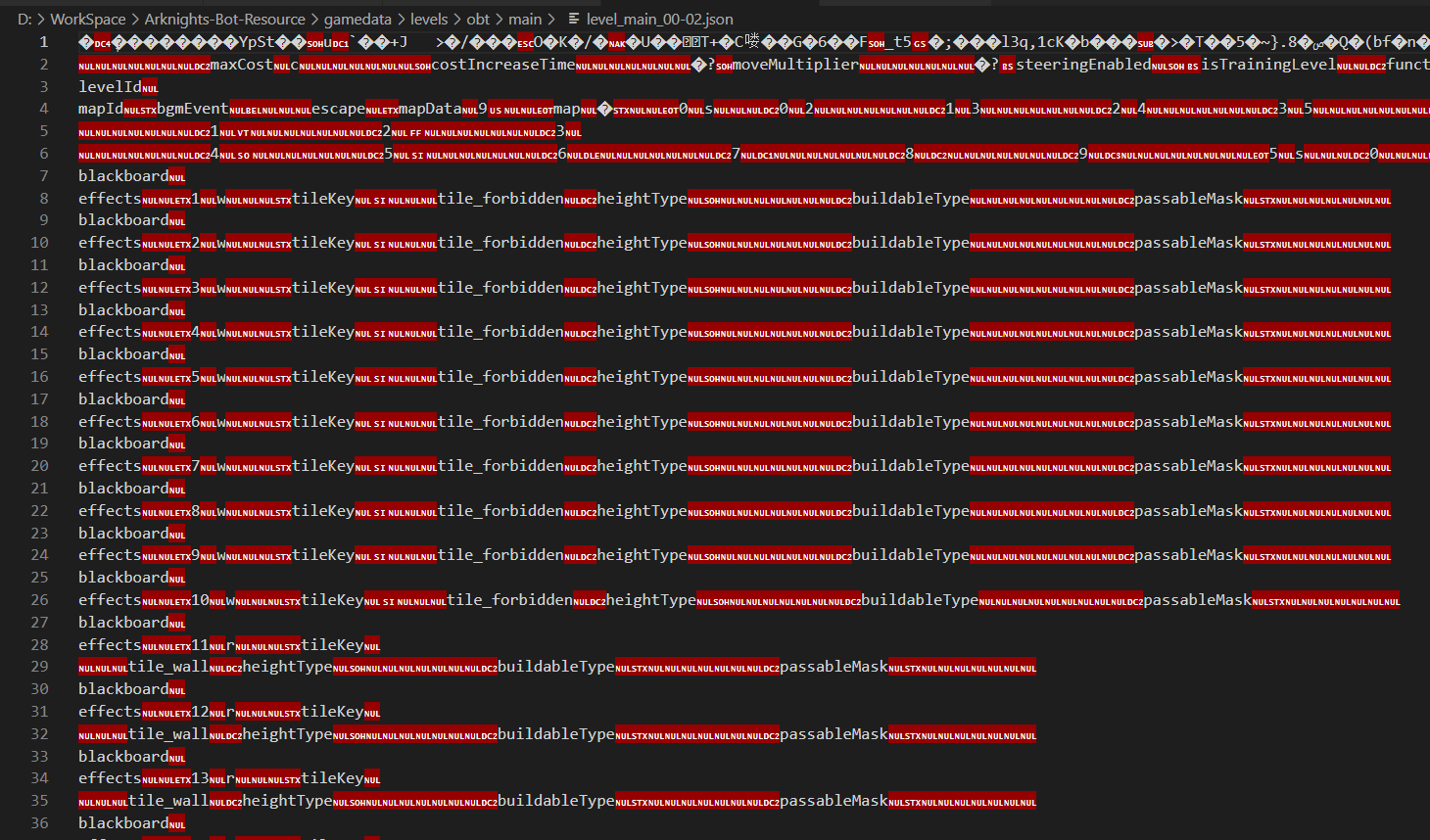 gamedata/levels/ 下的数据文件非JSON格式 · Issue #8 · yuanyan3060 ...