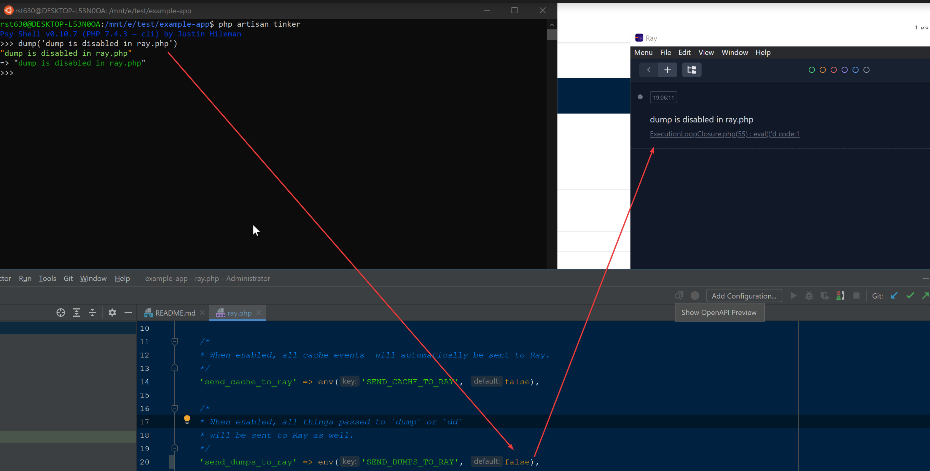 Ignoring vars in ray.php · Issue #382 · spatie/ray · GitHub