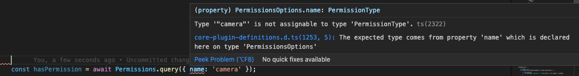 feat: Permission plugin is missing example · Issue #123 · ionic-team/capacitor-site · GitHub