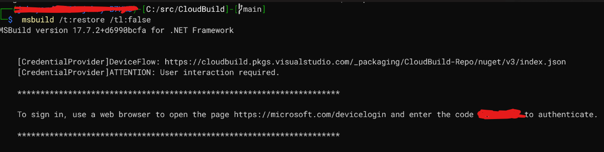 [Bug]: Terminal Logger does not show device auth and effective hangs · Issue #9291 · dotnet ...