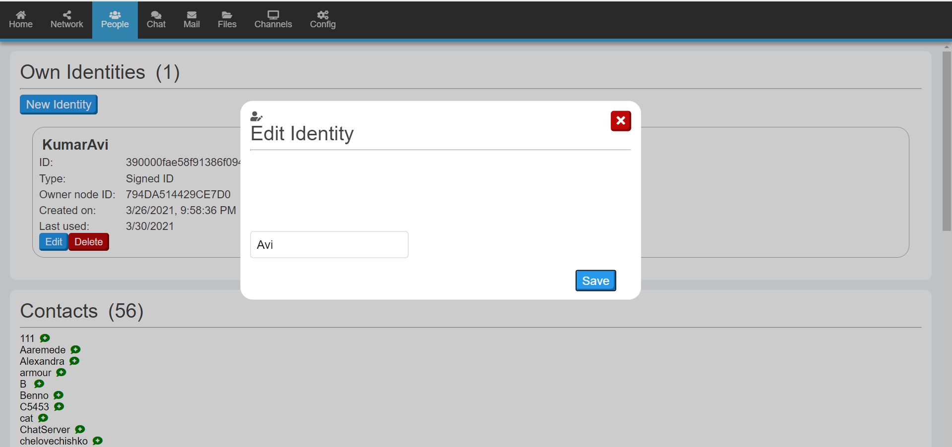 Logic code is not defined in People>Edit identity for changing identity · Issue #26 · RetroShare ...
