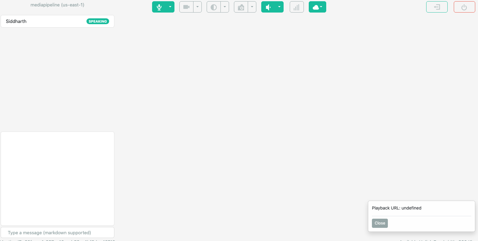 In Chime Sdk Broadcast Media To Ivs Show Playback Url Undefined · Issue 2599 · Awsamazon Chime
