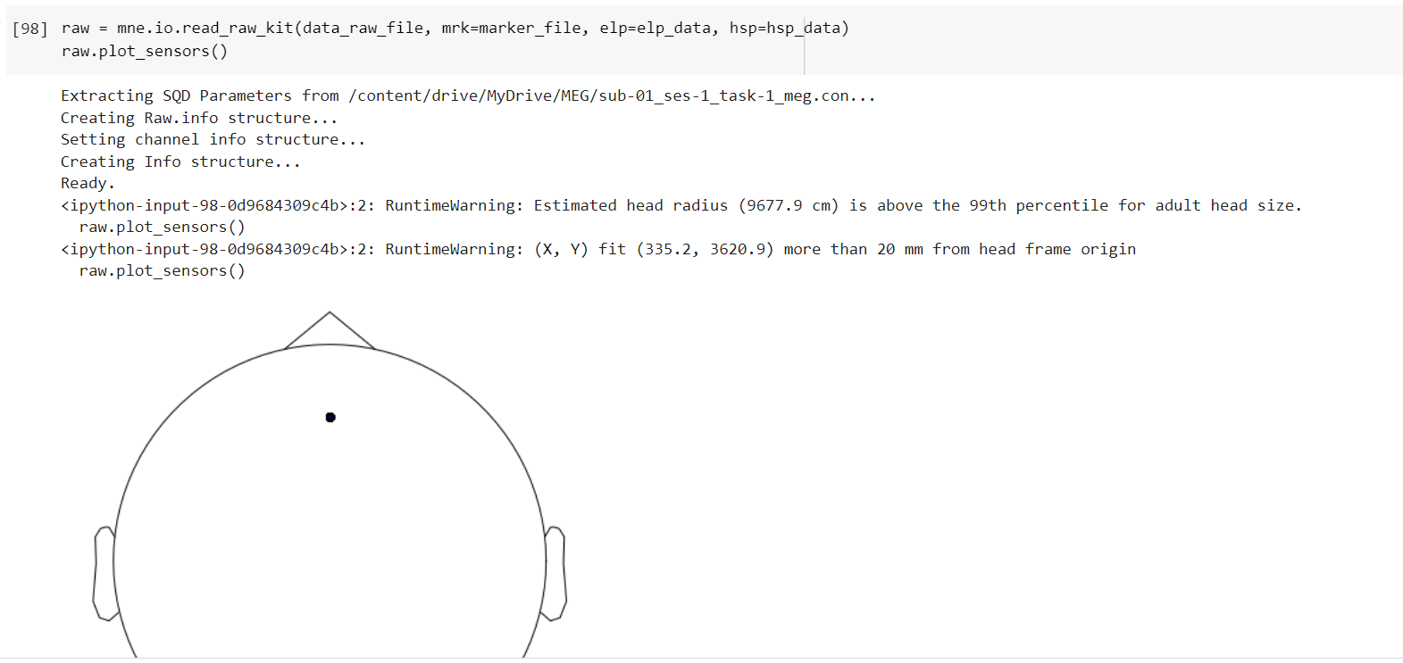 BUG: no sensor information after importing elp and hsp data · Issue #11553 · mne-tools/mne ...