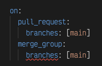 `merge_groups` trigger throws `Unexpected value 'branches'` · Issue #40 · github/vscode-github ...