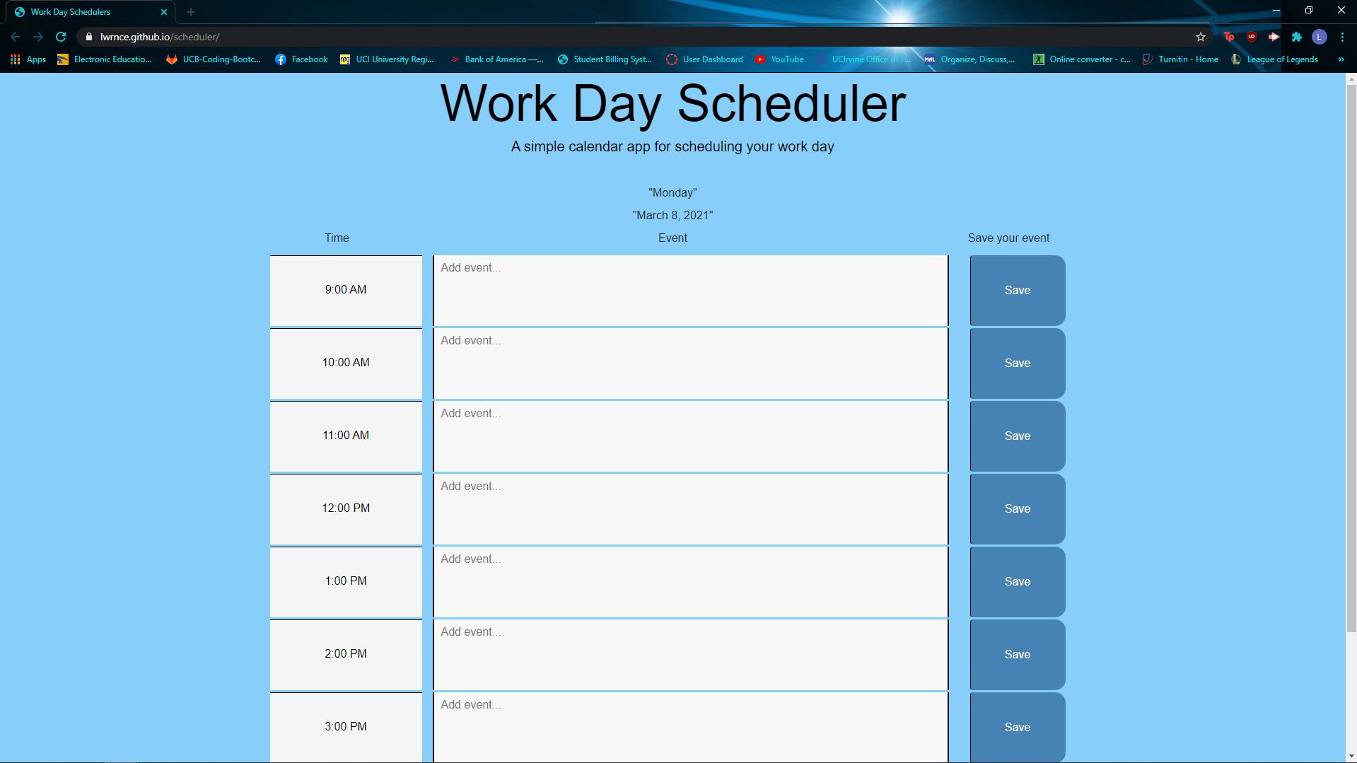 GitHub - lwrnce/scheduler