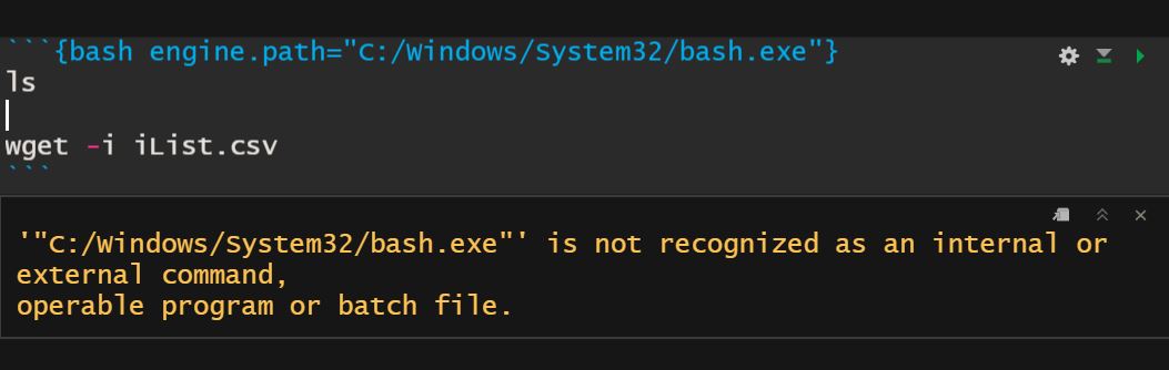 bash chunks in rmarkdown docs on Windows should use selected bash terminal on windows · Issue ...