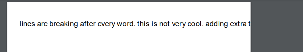 HTML line breaks happening after every word · Issue #2909 · parallax/jsPDF · GitHub