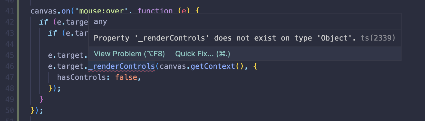 Property '_renderControls' does not exist on type 'Object'. · fabricjs fabric.js · Discussion ...