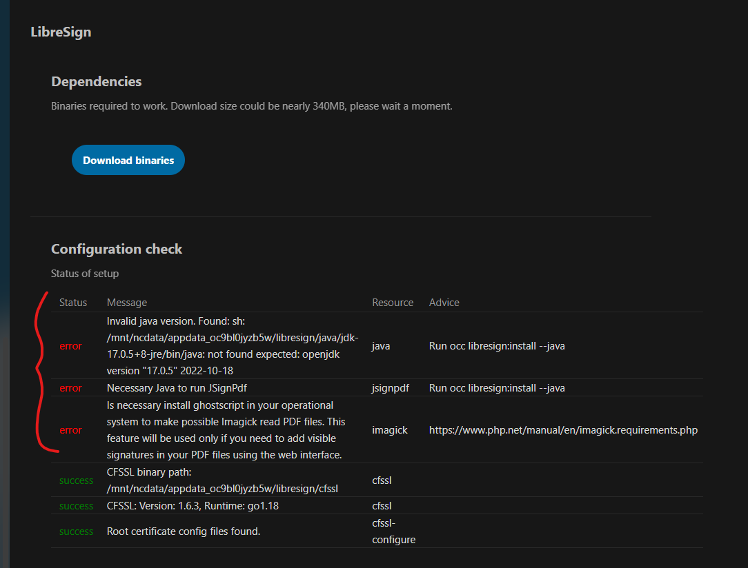 Setup with Nextcloud AIO · Issue #1409 · LibreSign/libresign · GitHub