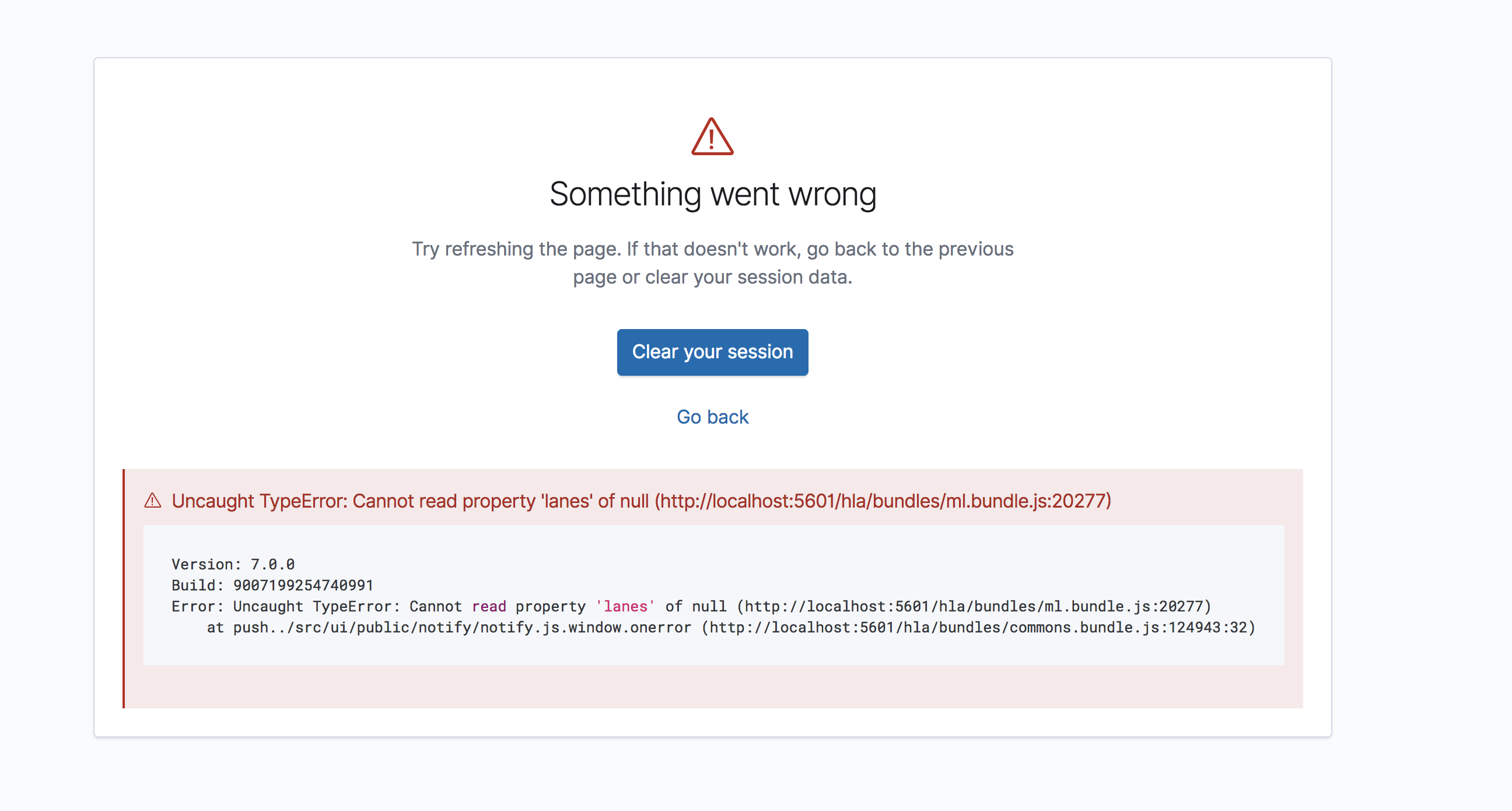 [ML] Anomaly Explorer - error page when clicking to left of 'View by ...