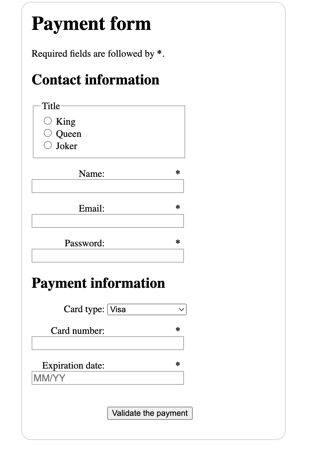 html/forms/html-form-structure/payment-form.html STYLING ISSUE · Issue #609 · mdn/learning-area ...