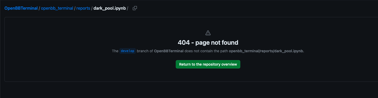 [IMPROVE] openbb_terminal/reports · Issue #4985 · OpenBB-finance/OpenBB · GitHub