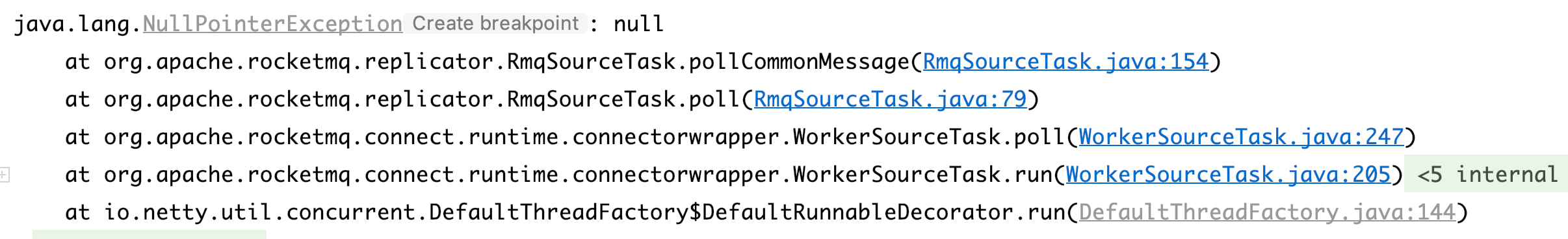 Rocketmq replicator running null pointer · Issue #205 · apache/rocketmq-connect · GitHub