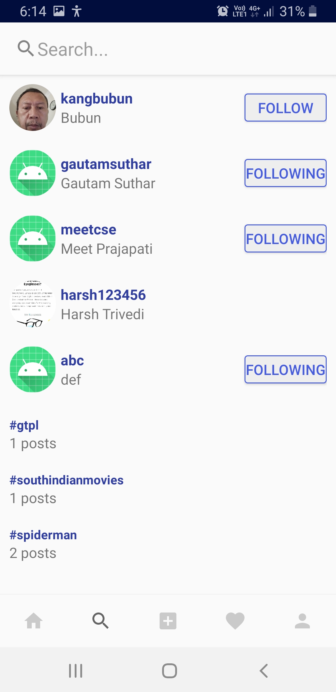 GitHub - harshTrivedi501/InstagramClone: Its an instagram clone app ...