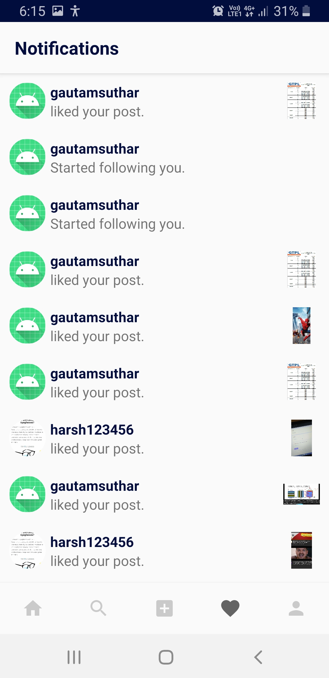 GitHub - harshTrivedi501/InstagramClone: Its an instagram clone app ...