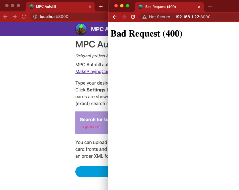 Server accessible via http://localhost:80 but not via the network (http://[local IP address]:80 ...