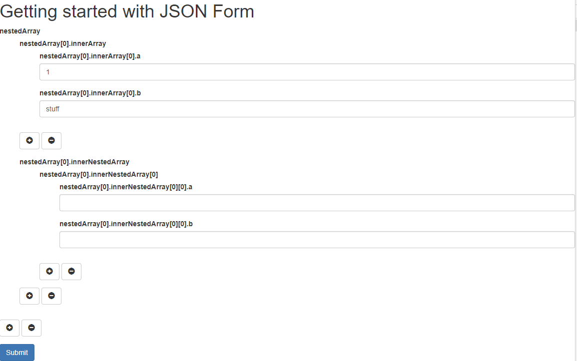 Nested Array Initial Value Not Populated Correctly · Issue 210 · Jsonformjsonform · Github 