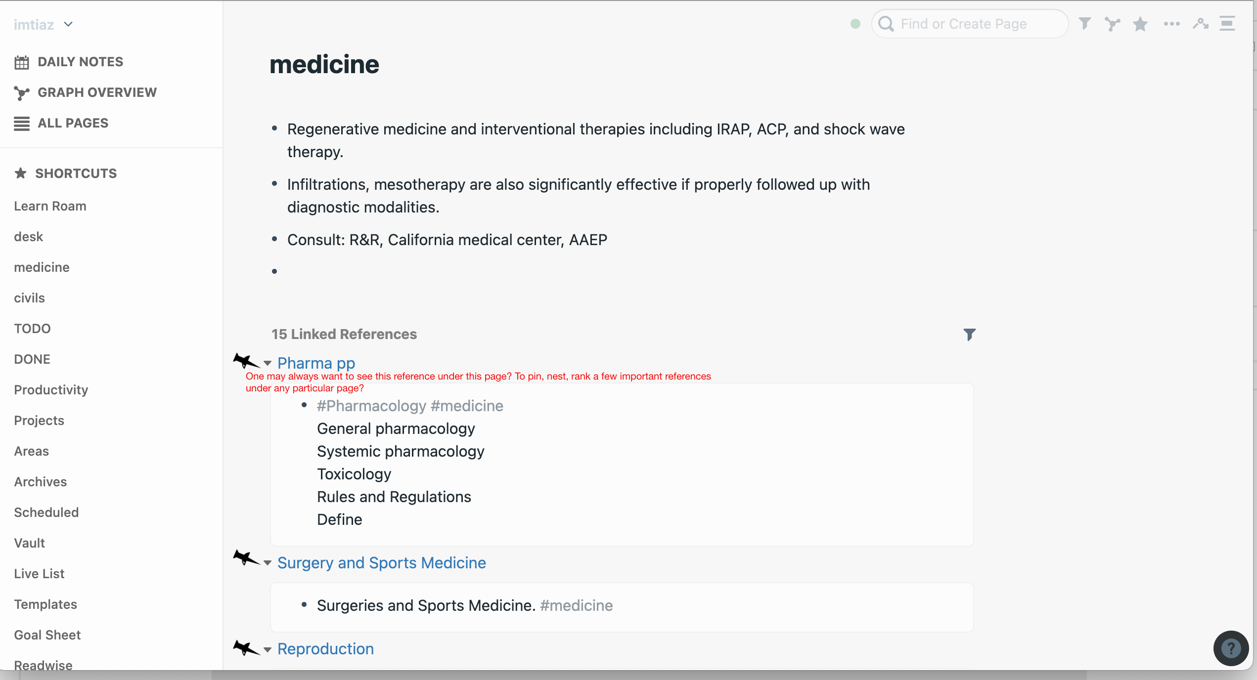 Enhancement Request Pinning Sorting Of Linked References · Issue 210 · Roamjs Workbench · Github