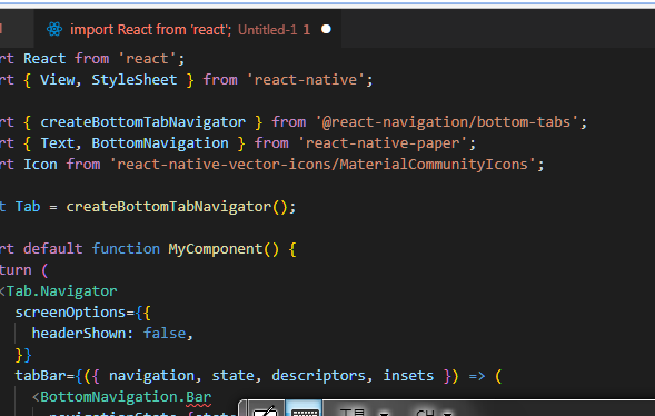 Bottomnavigationbar Is Missing · Issue 3755 · Callstackreact Native Paper · Github