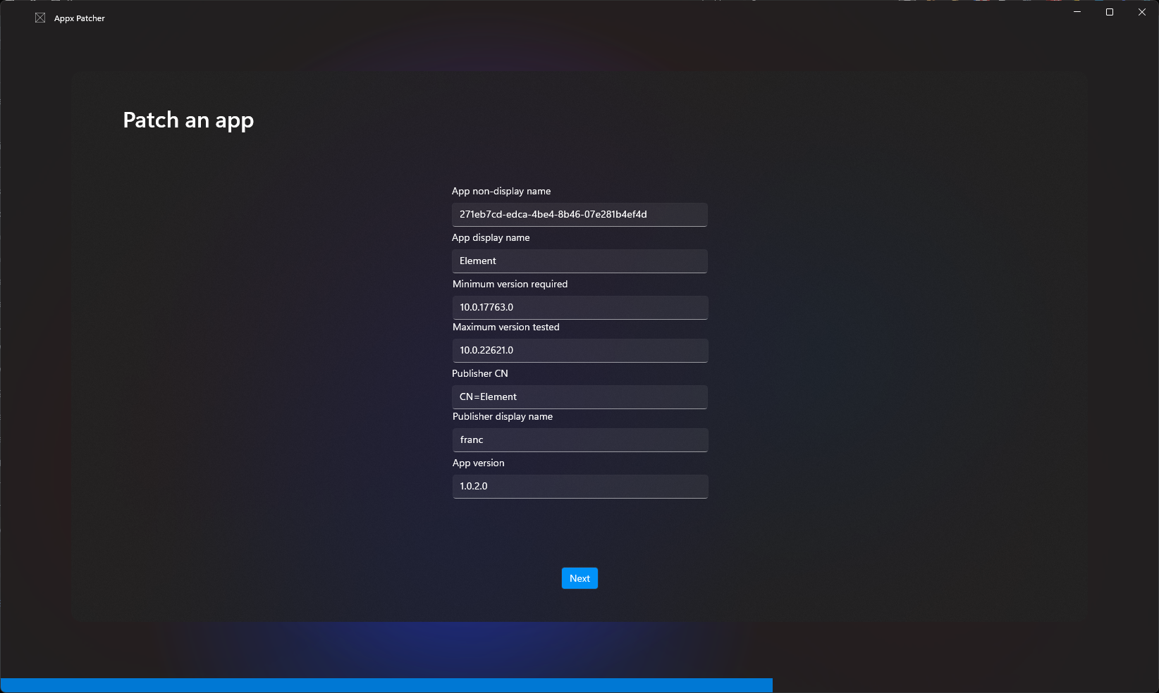 GitHub - StarNumber12046/AppxPatcher: UWP GUI Appx files editor