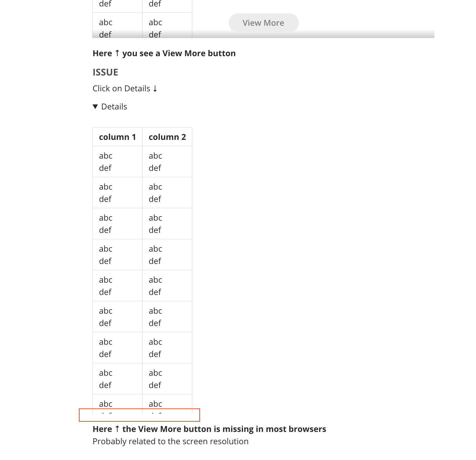 Doc: Long tables in collapsible sections have no "View More" button · Issue #8401 · postmanlabs ...