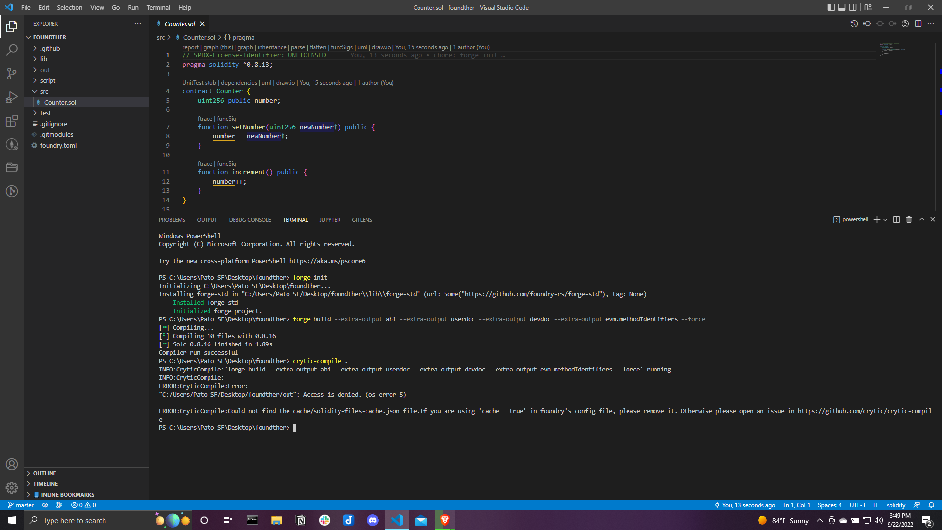 Running Slither With Foundry Error · Issue 291 · Cryticcrytic Compile