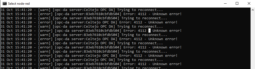 Cant Connect To Local Opc Da Servermatrikonsimulator · Issue 5 · St One Ionode Red Contrib