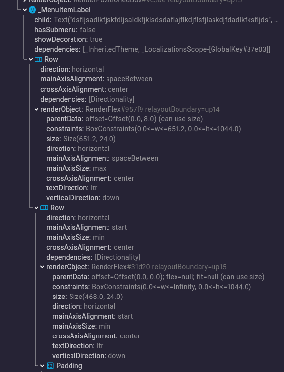 MenuItemButton does not constrain its child · Issue #129439 · flutter/flutter · GitHub