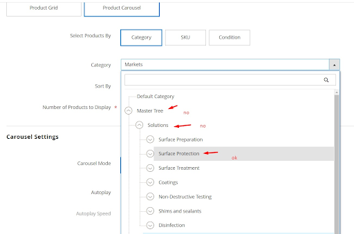 Pagebuilder product widget category filter not working with anchored parent categories · Issue ...