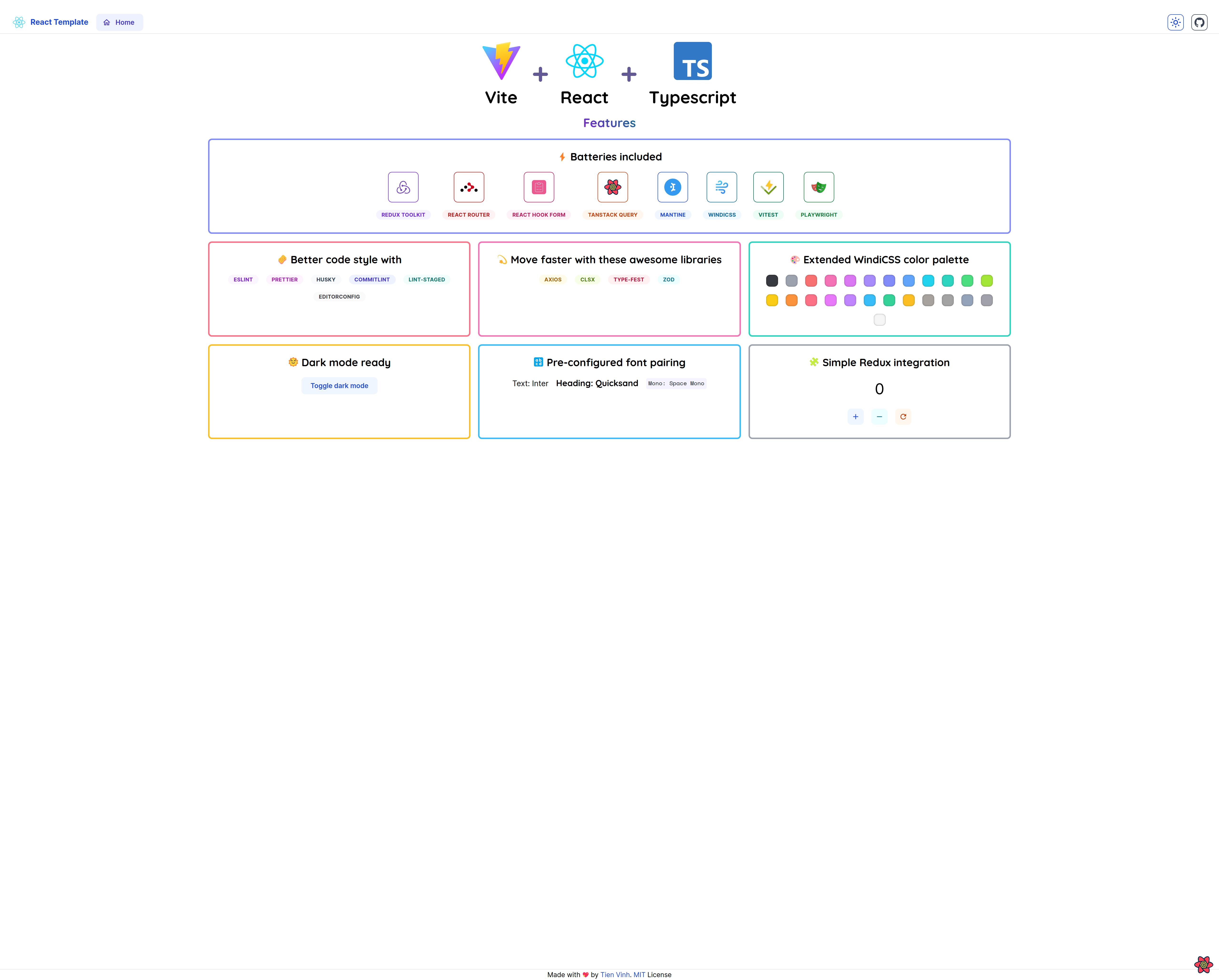 GitHub - DuckyMomo20012/react-template: My React template