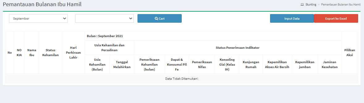 [Suplemen] Buat data suplemen dinamis agar bisa menampung data stunting ...