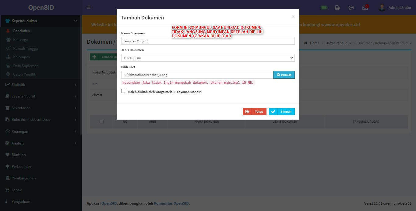 [PREMIUM Bug/error] Perbaiki validasi form dan modal input agar tidak duplikasi · Issue #4769 ...