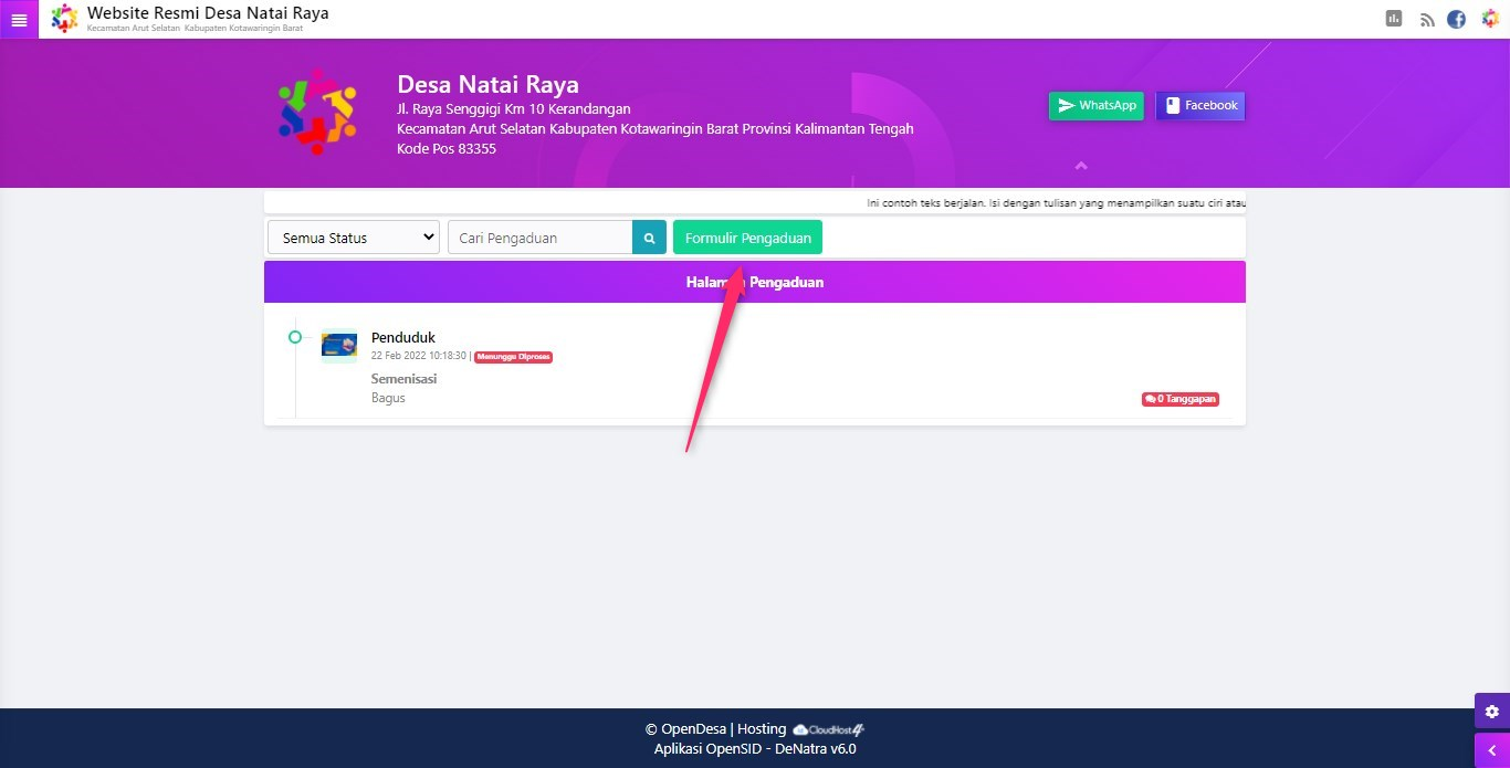 [PREMIUM-22.02 BETA02] Koreksi Fitur Pengaduan · Issue #4933 · OpenSID/OpenSID · GitHub