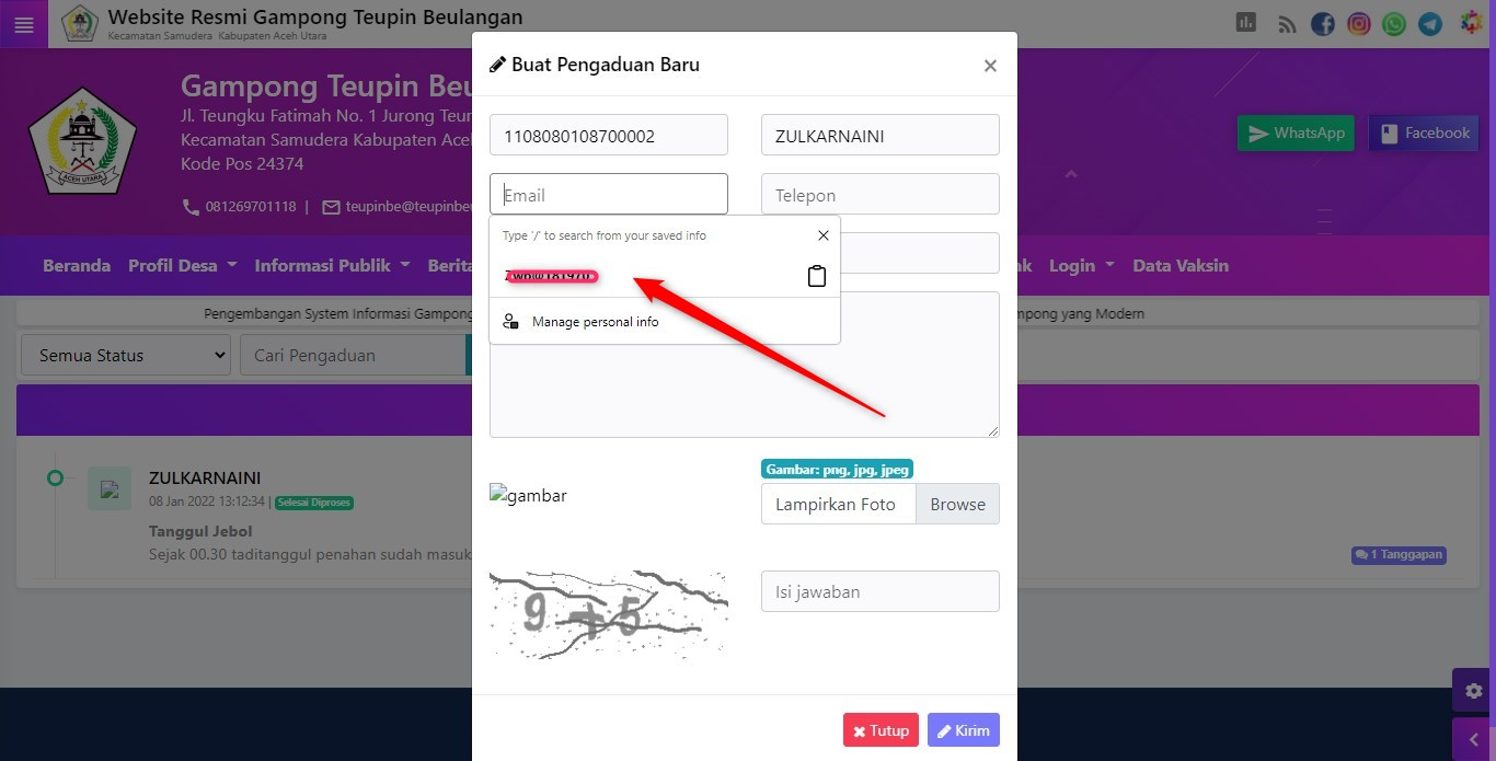 [PREMIUM-22.02 BETA02] Koreksi Fitur Pengaduan · Issue #4933 · OpenSID/OpenSID · GitHub