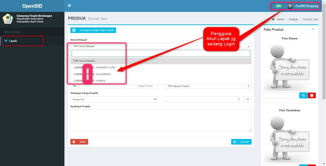 [Lapak] Managemen lapak oleh pengguna di layanan mandiri · Issue #5075 · OpenSID/OpenSID · GitHub