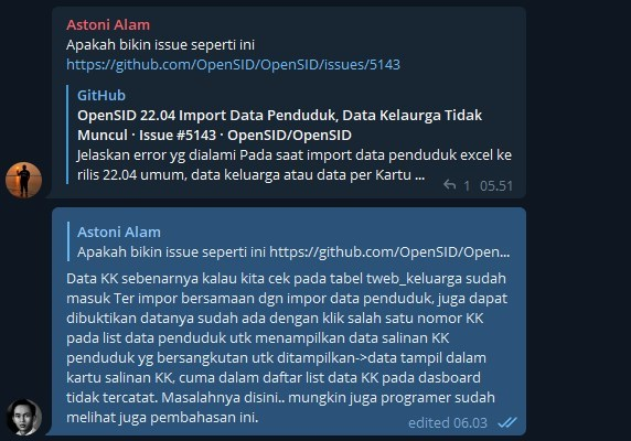 OpenSID 22.04 Import Data Penduduk, Data Kelaurga Tidak Muncul · Issue #5143 · OpenSID/OpenSID ...