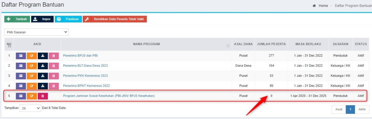 Bug/error: Cek Inpor data Program Bantuan · Issue #6036 · OpenSID/OpenSID · GitHub