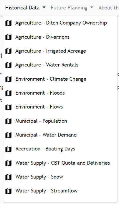 Menu spacing seems too much · Issue #96 · OpenWaterFoundation/owf-app-infomapper-ng · GitHub