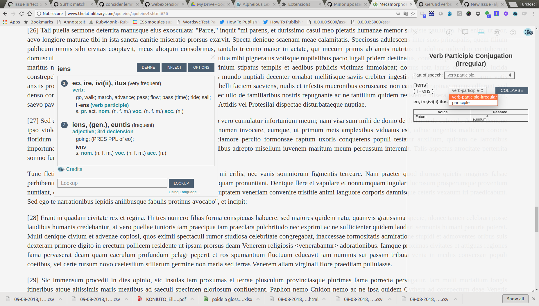 participles of irregular verbs should show full irregular table for ...