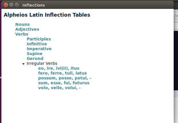add a component for browsing inflection tables · Issue #40 · alpheios-project/components · GitHub