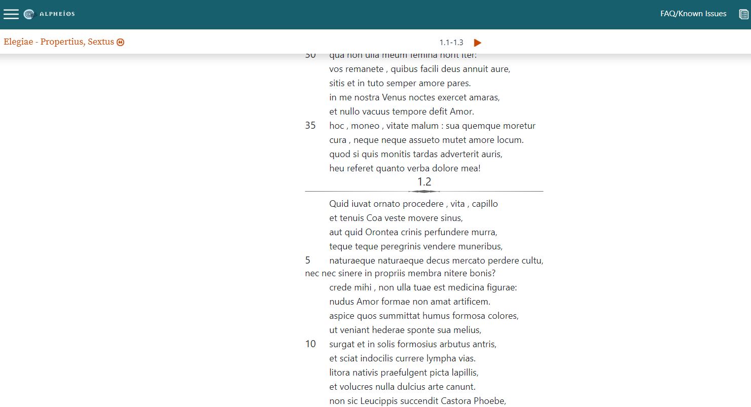 propertius line 5 alignment problem · Issue #254 · alpheios-project/alpheios_nemo_ui · GitHub