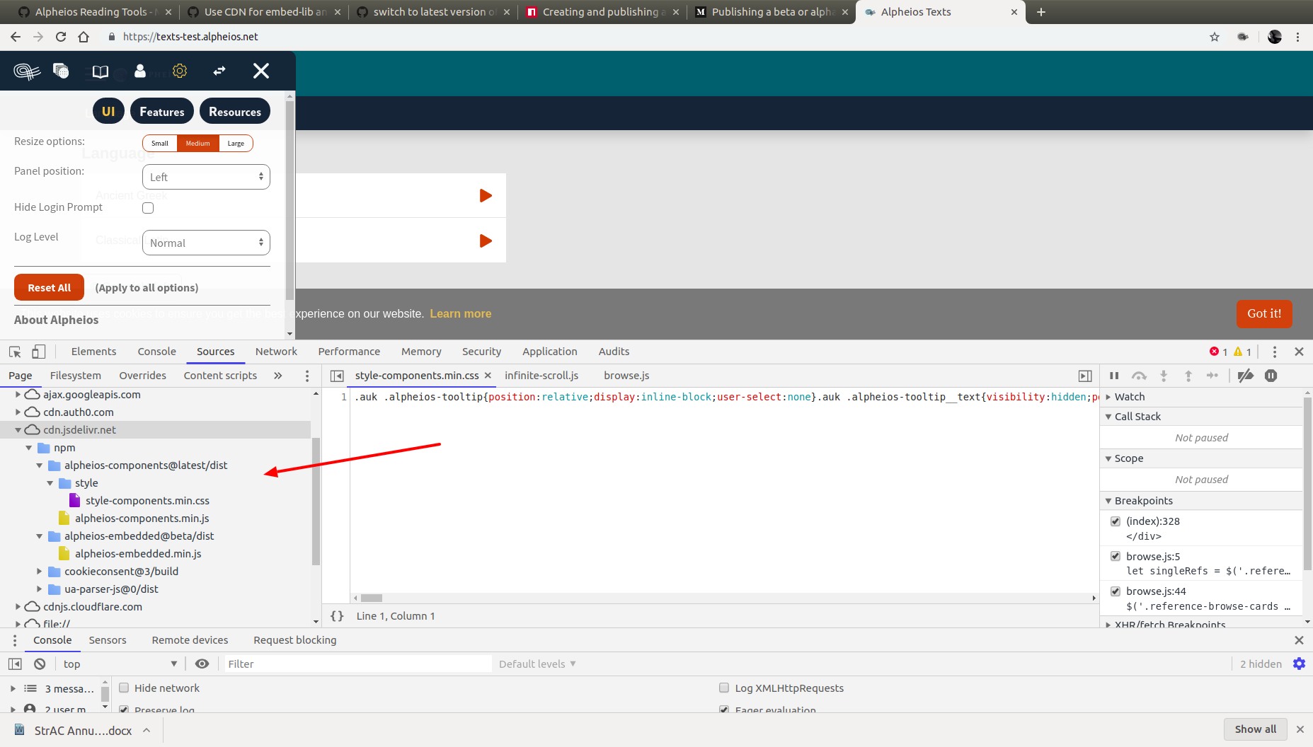 Use Cdn For Embed Lib And Components · Issue 222 · Alpheios Projectalpheiosnemoui · Github 