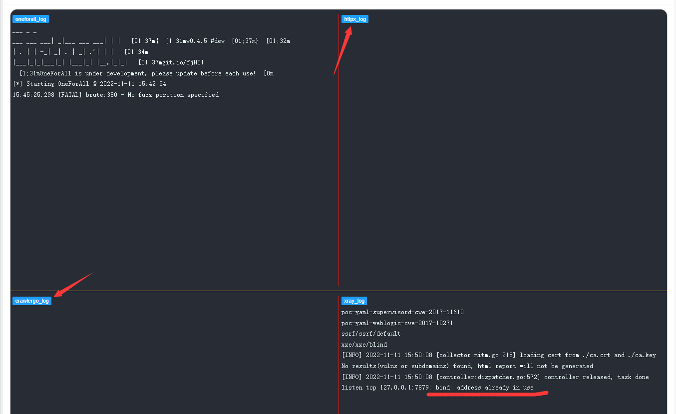日志没有显示，xray被动的话会提示端口被占用 · Issue 4 · Bronya Rayipdscan · Github 