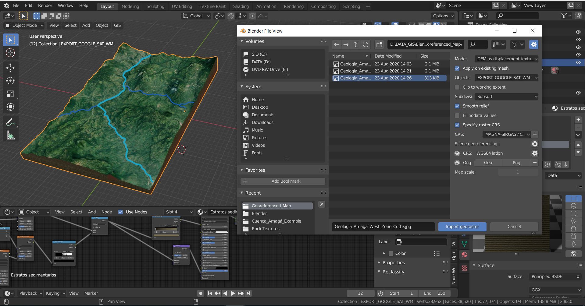 Unable to import raster image as Basemap on Mesh and DEM displacement texture · Issue #398 ...