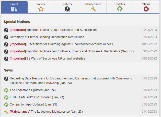 "Special Notices" posts do not show in launcher feed · Issue #1256 · goatcorp/FFXIVQuickLauncher ...