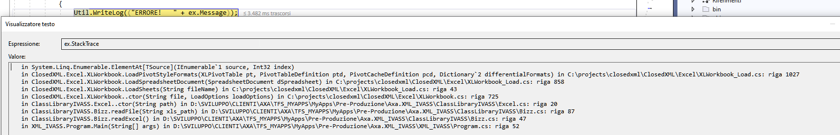 Stange Exception in load file · Issue #1682 · ClosedXML/ClosedXML · GitHub