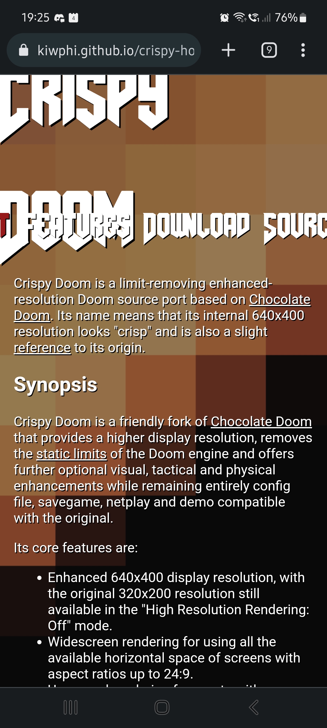 Create a dedicated homepage for Crispy Doom · Issue #1041 · fabiangreffrath/crispy-doom · GitHub