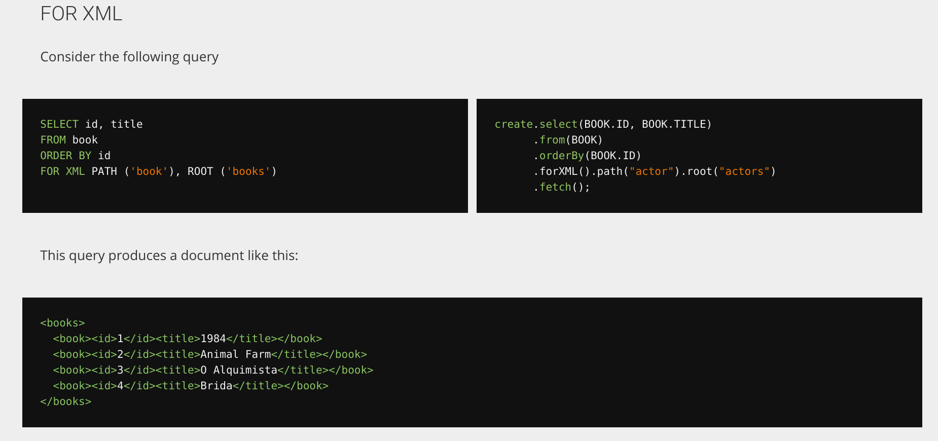Mistake in the "FOR clause" documentation · Issue #10364 · jOOQ/jOOQ · GitHub