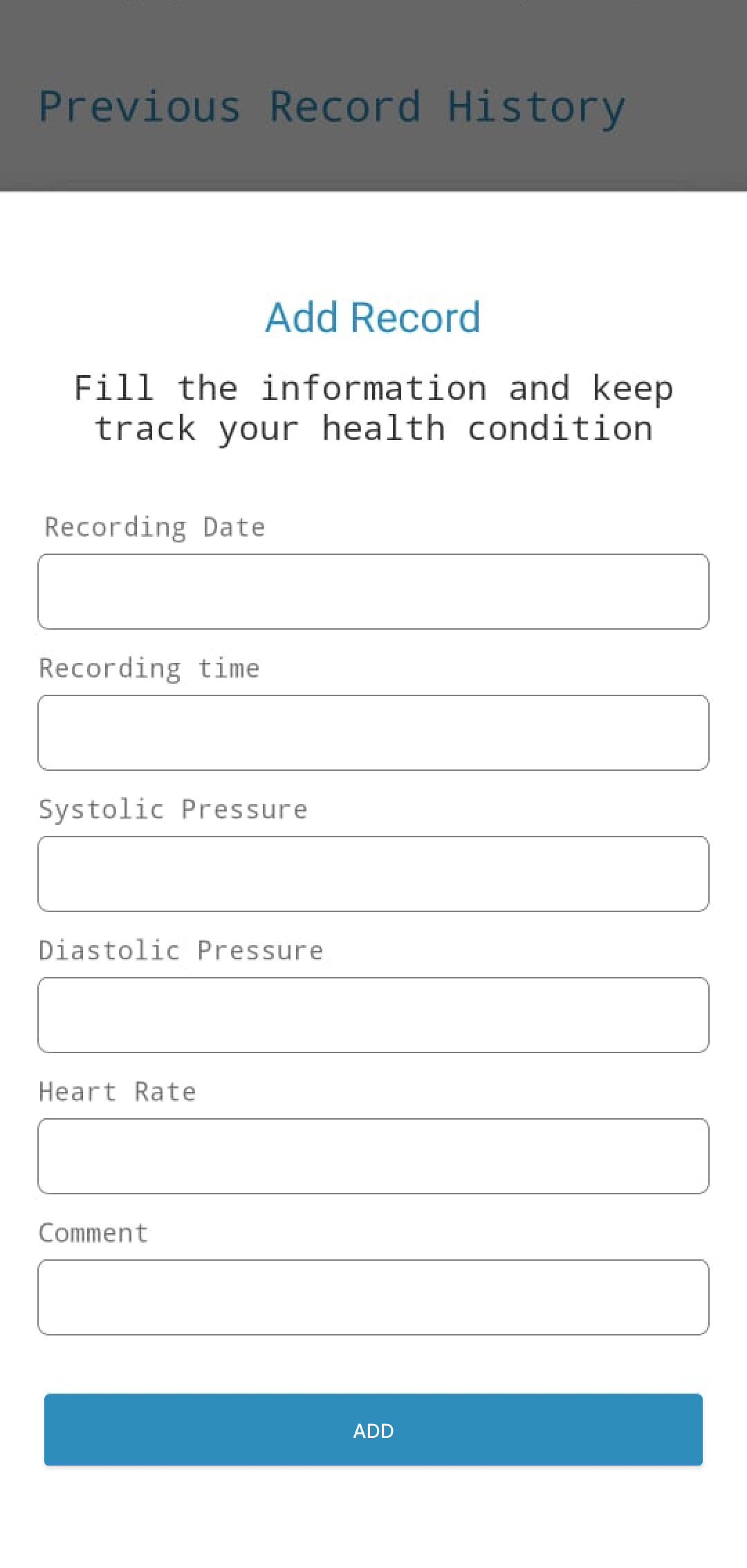 GitHub - sahid013/cardiacRecorder: This is a personal health tracker ...